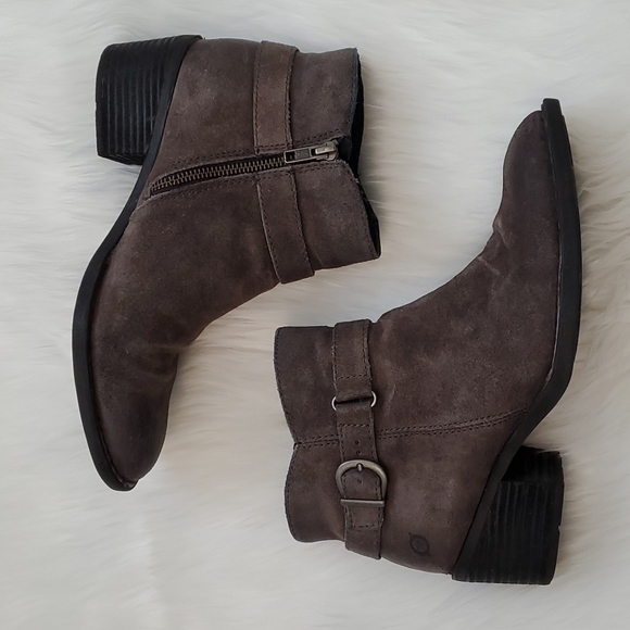 Born | Shoes | Born Adia Dark Grey Ankle Boots | Poshmark
